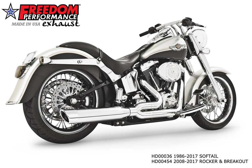 (BLOW OUT) HARLEY SOFTAIL 4" UNION 2-INTO-1 RIGHT-SIDE ONLY 2008-2017