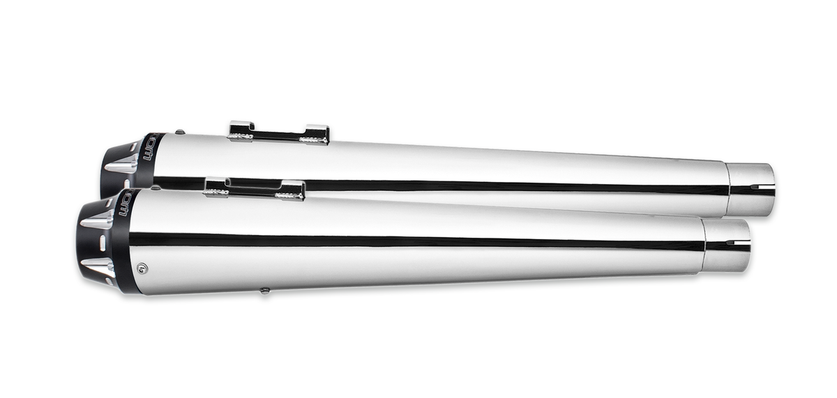 HARLEY TOURING AMERICAN OUTLAW & COMBAT FLUTED 4.5" MEGAPHONE SLIP-ONS